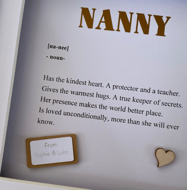 Auntie Definition Frame | Personalised Frame | Aunty Gift Idea – Simply ...